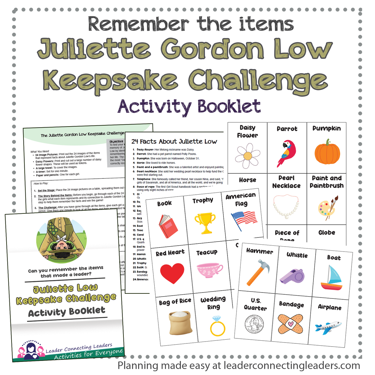 Juliette Gordon Low Keepsake Challenge Activity Booklet – Leader ...