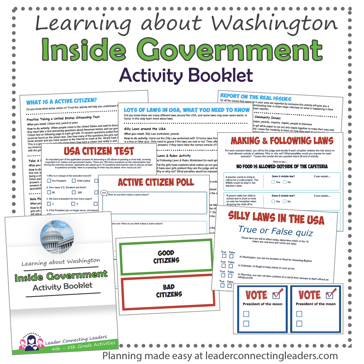 Inside Government Activity Booklet – Leader Connecting Leaders