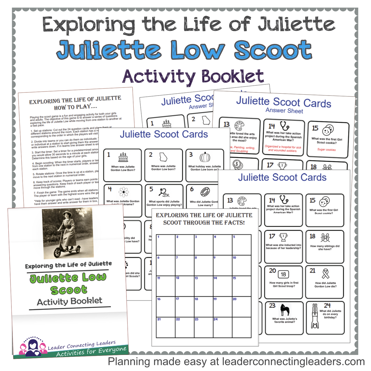 Juliette Gordon Low Scoot Game – Leader Connecting Leaders