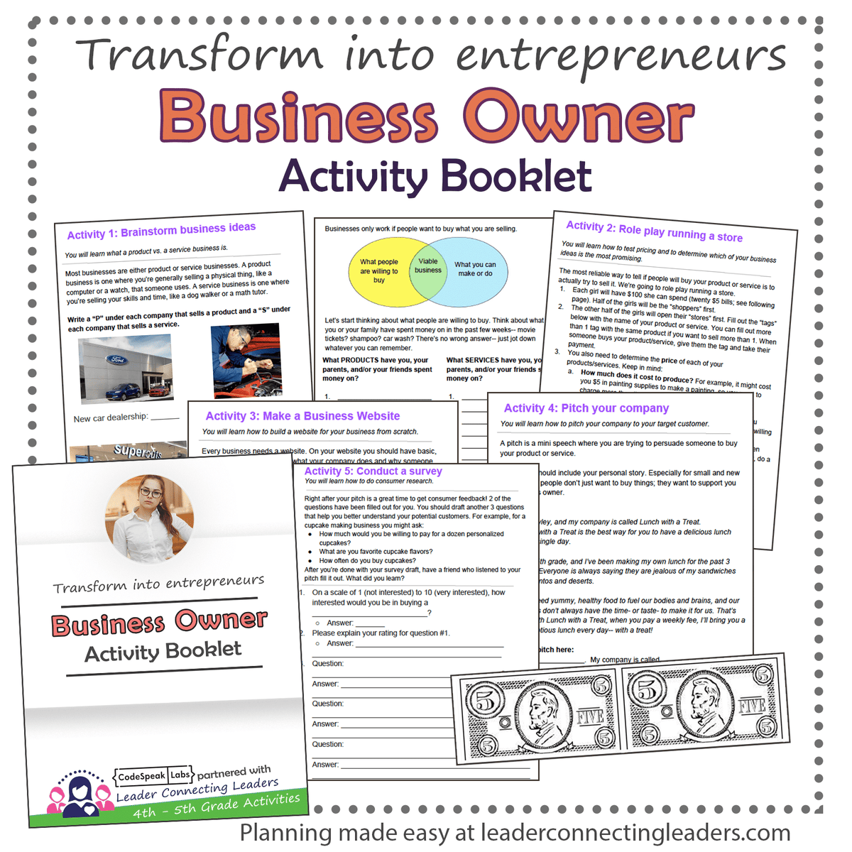 Business Owner Activity Booklet – Leader Connecting Leaders