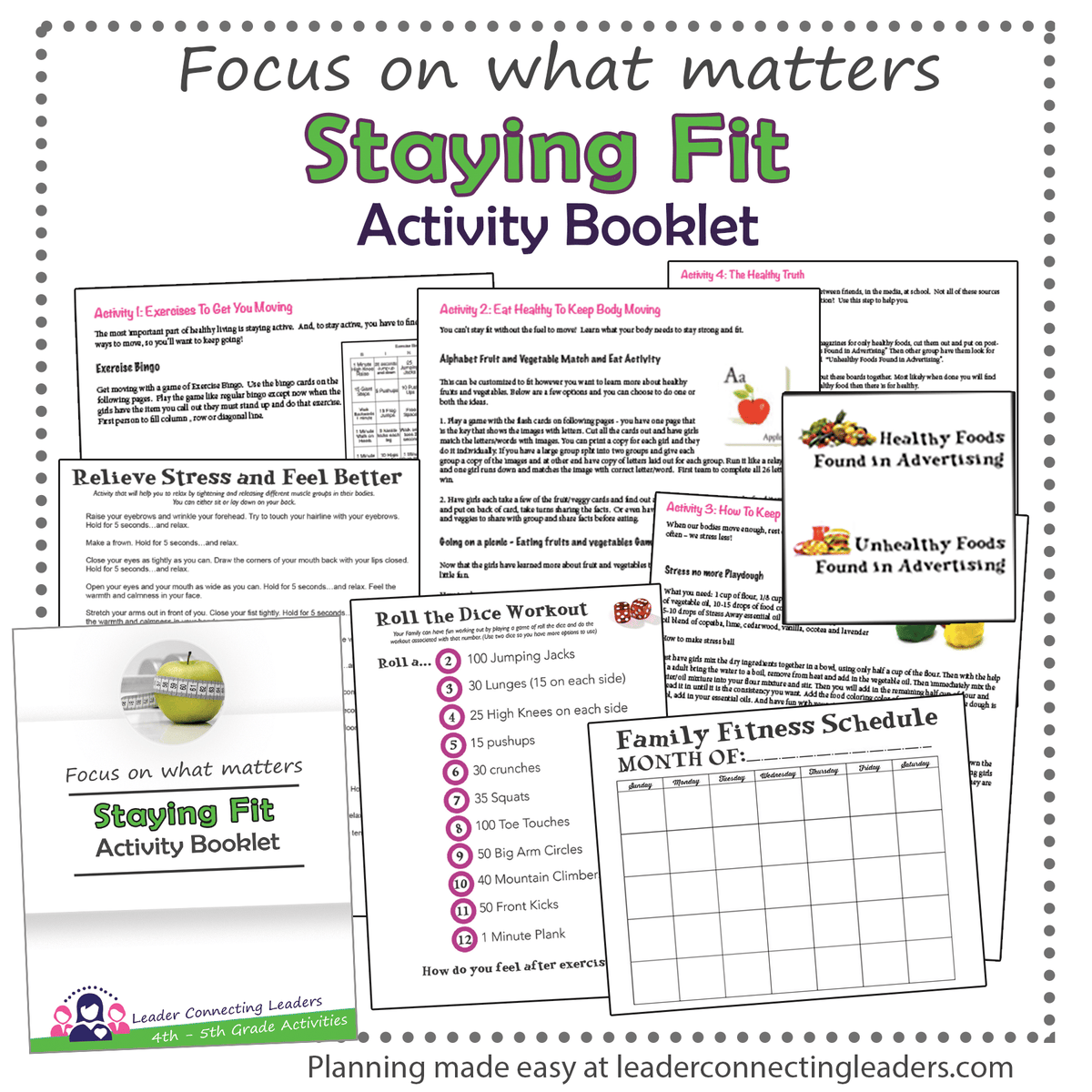 Staying Fit Activity Booklet – Leader Connecting Leaders