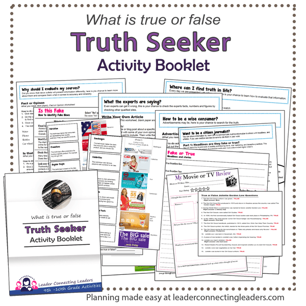 Truth Seeker Activity Booklet – Leader Connecting Leaders